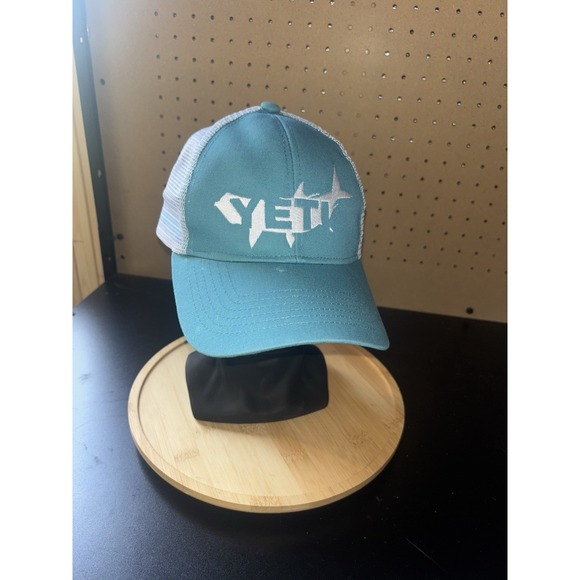 Off-White | Accessories | Yeti Cap Snap Back Mesh Blue White Fish ...